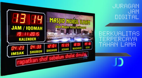 Jam Masjid Led Dengan Fitur Lengkap Murah & Jaminan Berkualitas