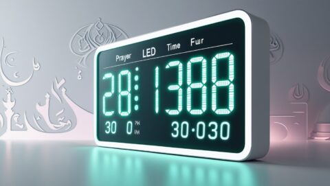 Jam LED Digital Menambah Estetika & Modernisasi Tempat Ibadah